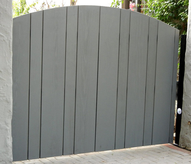 Arched Gate - 10 ft Drivway - Midcentury - Entrance - Los Angeles - by ...