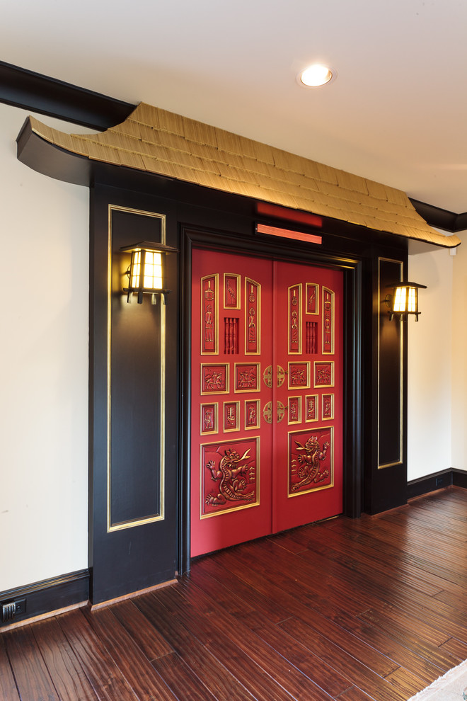Asian Themed Theater Doors - Asian - Entry - Houston - by Anything But ...