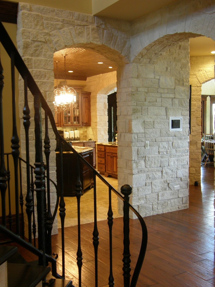 Athens Natural Thin Stone Veneer Interior Entry Foyer - Mediterranean ...
