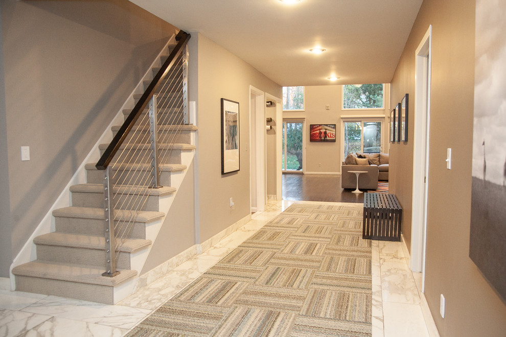 Aztec Foyer Transformation - Contemporary - Entry - New York - by Tyler ...