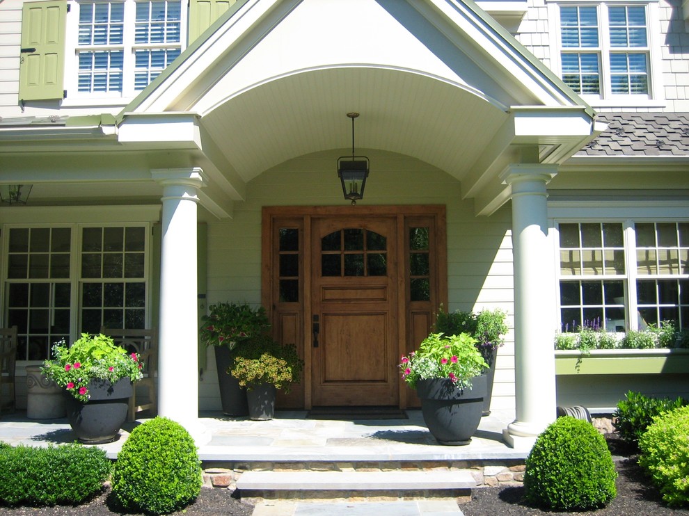 Barrel Vault Covered Front Entry - Traditional - Entry - Philadelphia ...