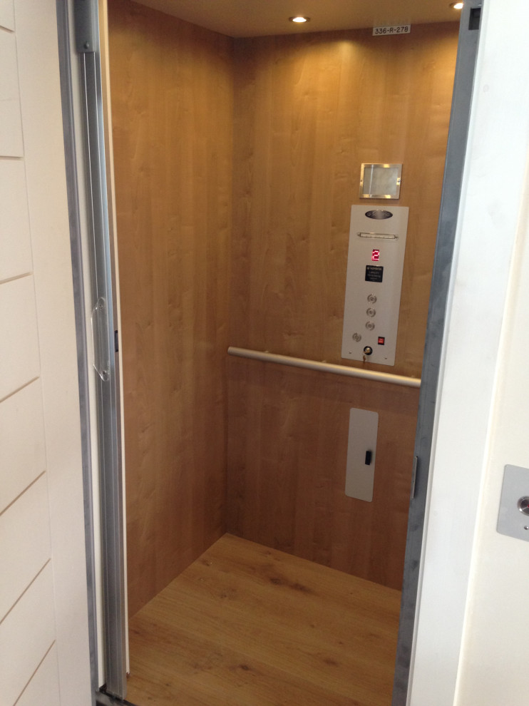 Beach Style Home with Elevator - Beach Style - Entry - Boston - by ...