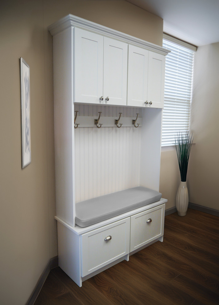 Beadboard Entryway Storage - Farmhouse - Entry - by Closet & Storage ...