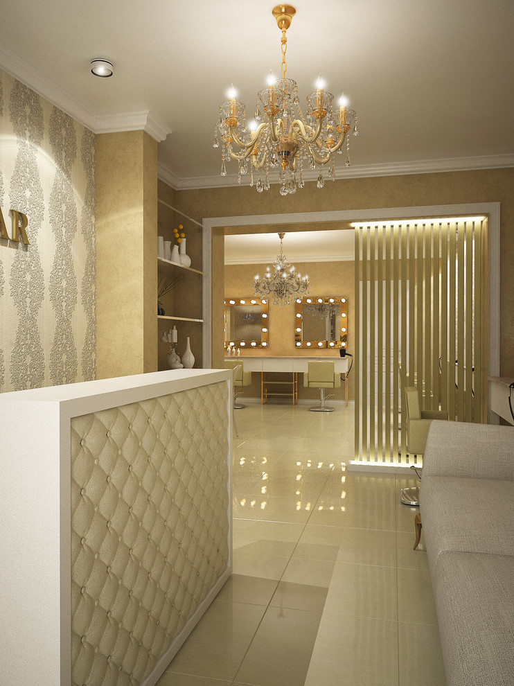 Beauty salon interior design in Rustavi, Georgia - Traditional - Entry - Other - by Sophio ...