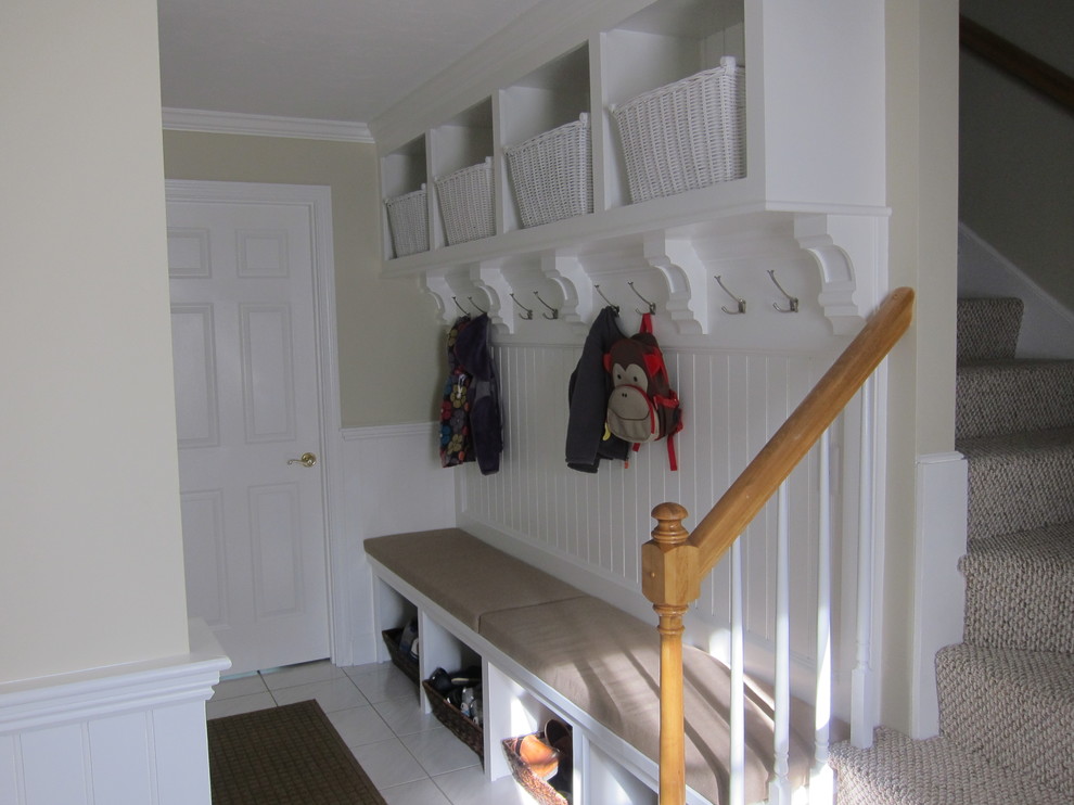 bench seats, lockers, cubbies Mudroom - Traditional - Entry - Boston ...