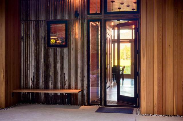 Big Rock House - Rustic - Entry - Seattle - by Johnston Architects ...