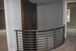 Black Walnut columns - Contemporary - Entry - Seattle - by Omega ...