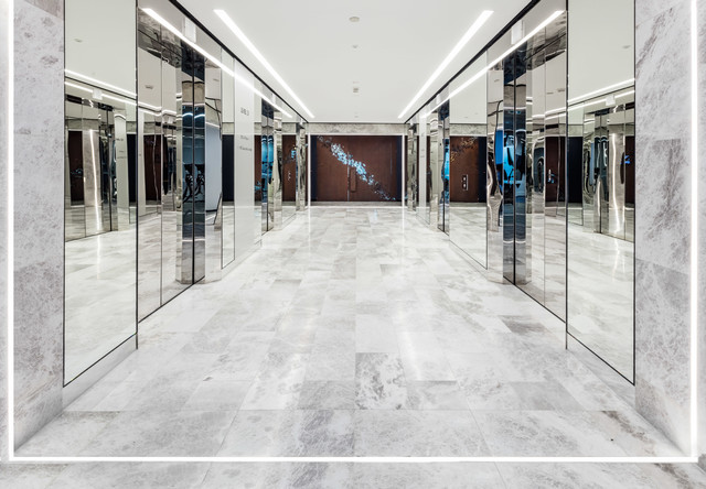 Brisbane Building Foyer Floor Tiles - Modern - Entry - Sydney - by Euro ...