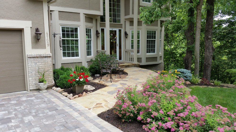 Brooks Front Entry Way and Driveway - Craftsman - Entry - Kansas City ...