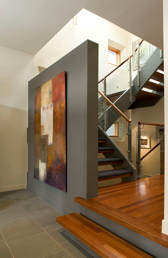 Calgary Inner-City Contemporary Residence - Contemporary - Entry ...