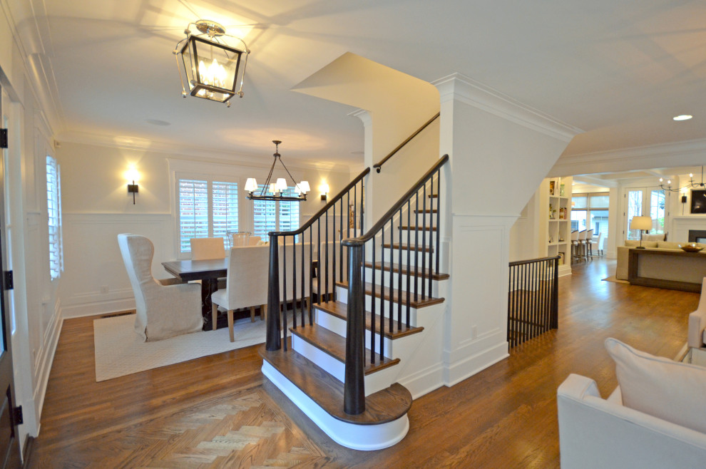 Charming Colonial with Center Stair - Traditional - Entry - by ...