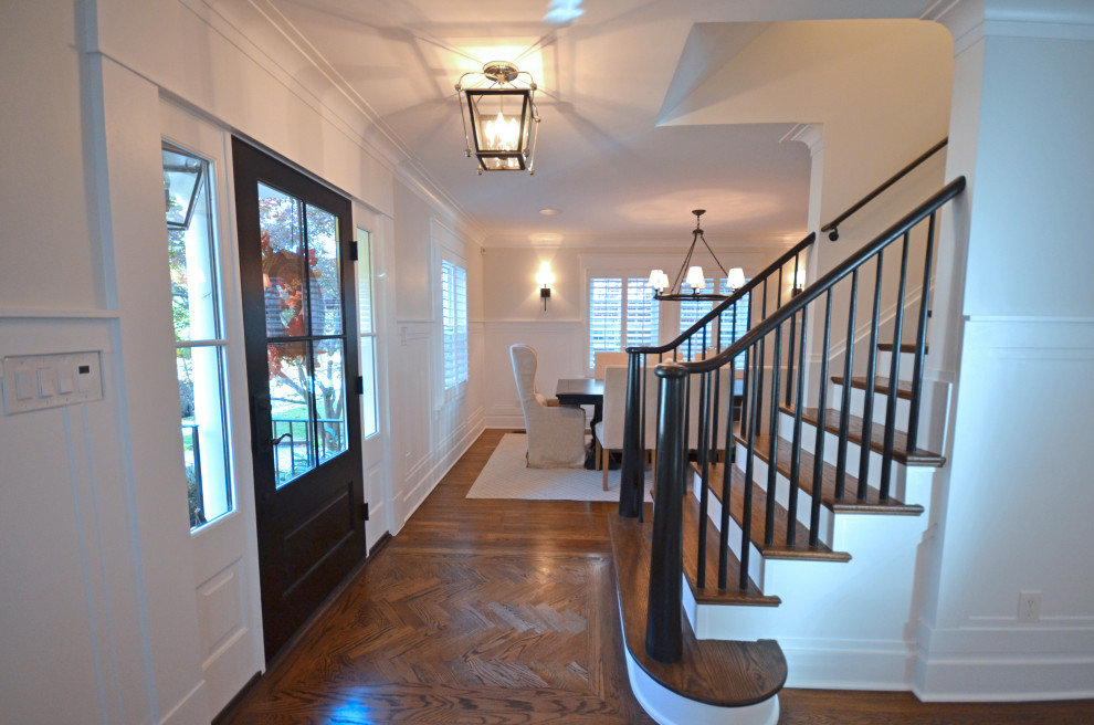 Charming Colonial with Center Stair - Traditional - Entry - by ...