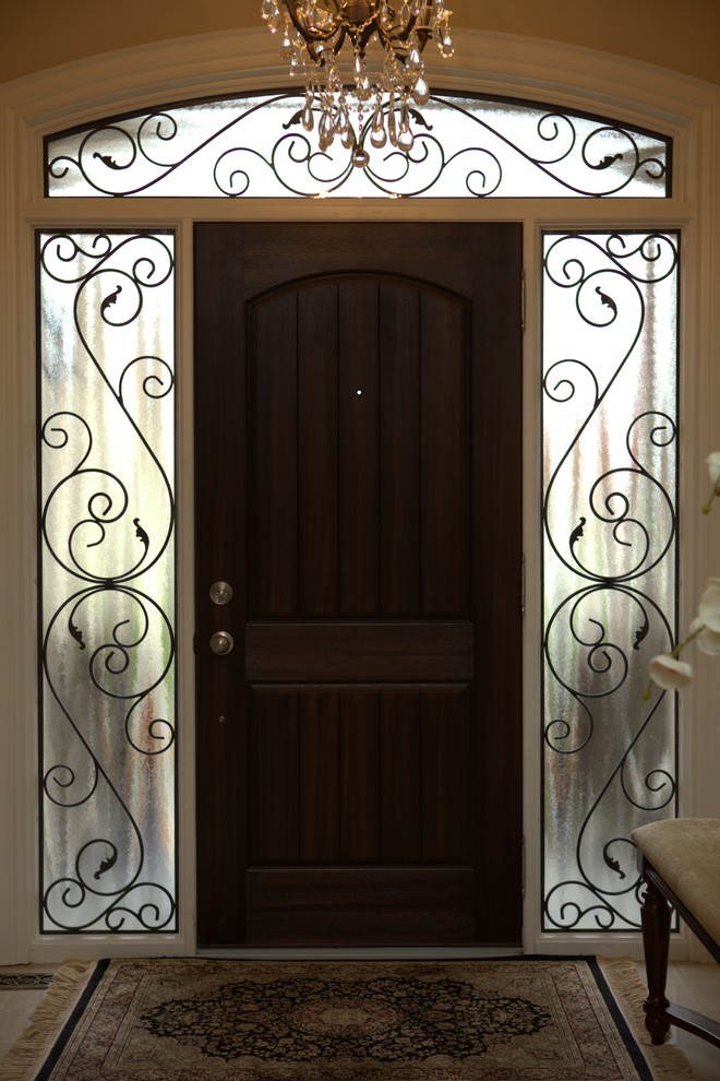 Classic style wrought iron door inserts - Entry - Toronto - by Lusso ...