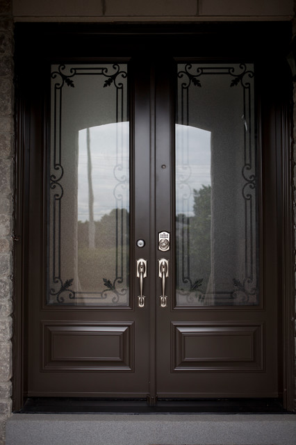 Classic style wrought iron door inserts - Entrée - Toronto - par Lusso ...
