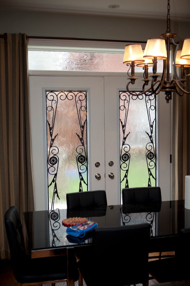 Classic style wrought iron door inserts - Entry - Toronto - by Lusso ...