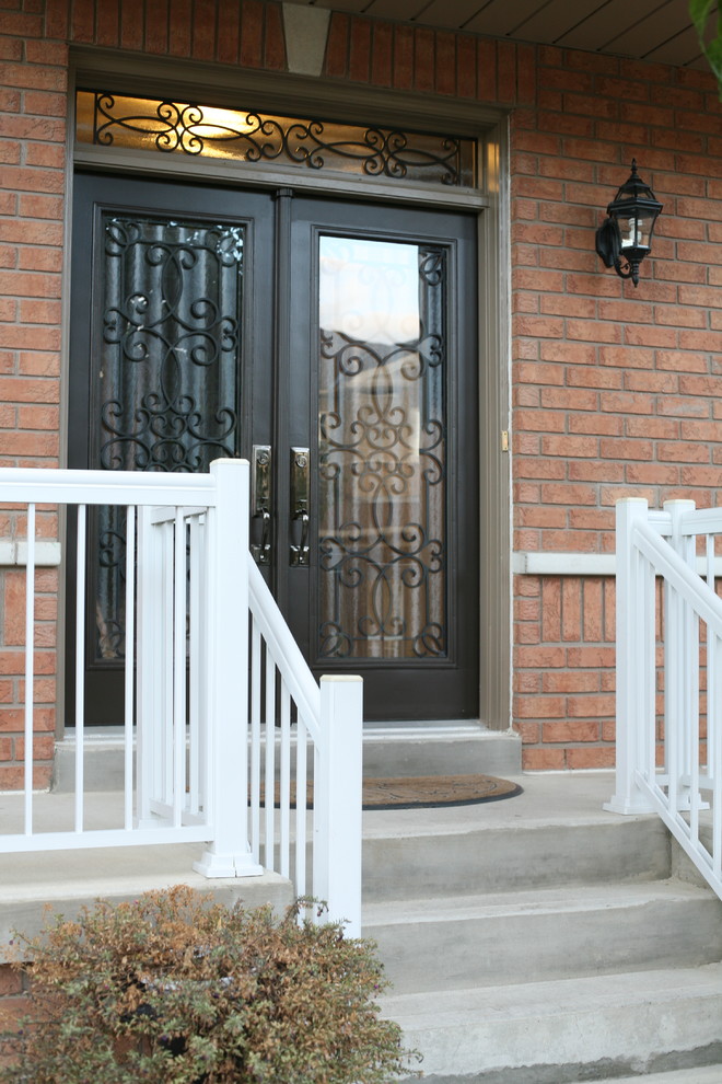 Classic style wrought iron door inserts - Entry - Toronto - by Lusso ...