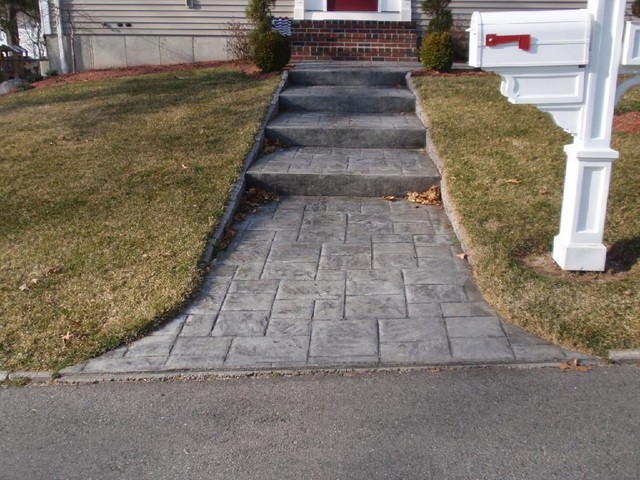 Concrete Walkways - Entry - Providence - by Demelo & Sons Decorative ...