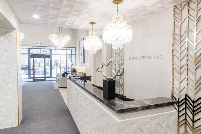 Contemporary & Glamorous Condo Lobby Renovation- Commercial Project ... Contemporary & Glamorous Condo Lobby Renovation- Commercial Project ...
