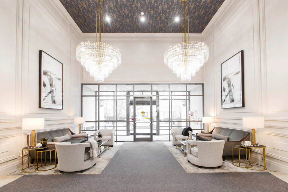 Contemporary & Glamorous Condo Lobby Renovation- Commercial Project ...