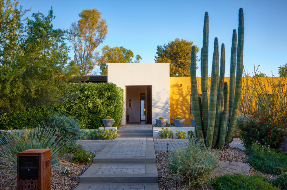 Contemporary Courtyard, Driveway, & Backyard - Contemporary - Entry ...