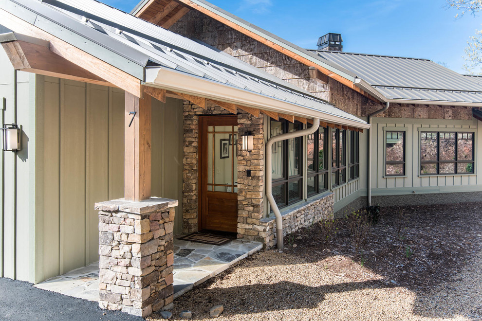 Contemporary Ranch - Rustic - Entry - Other - by Living Stone Design ...