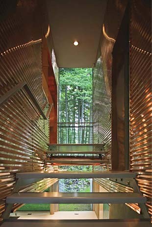 Copper Walled Entry - Modern - Entry - New York - by Peter L. Gluck and ...