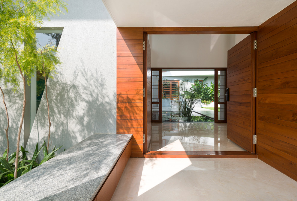 Courtyard House - Modern - Entry - Bengaluru - by Architecture Paradigm ...