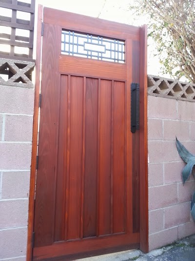 Craftsman Gate - Craftsman - Entry - Los Angeles - by Harwell Fencing ...
