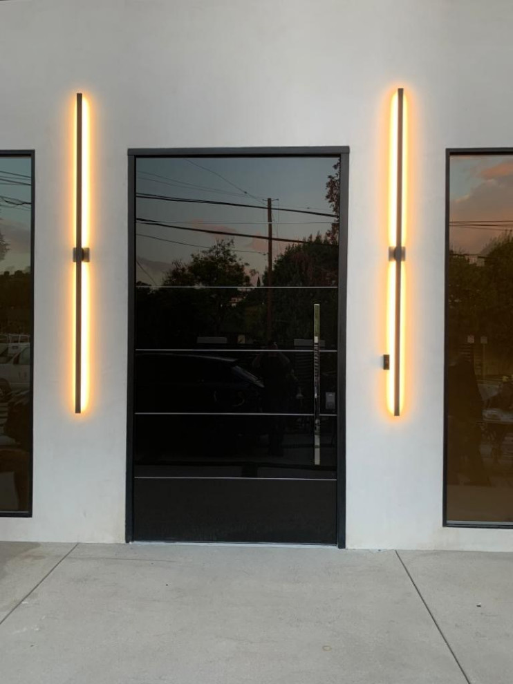 CUSTOM BLACK LAMI GLASS Entry Doors - Modern - Entry - Los Angeles - by ...