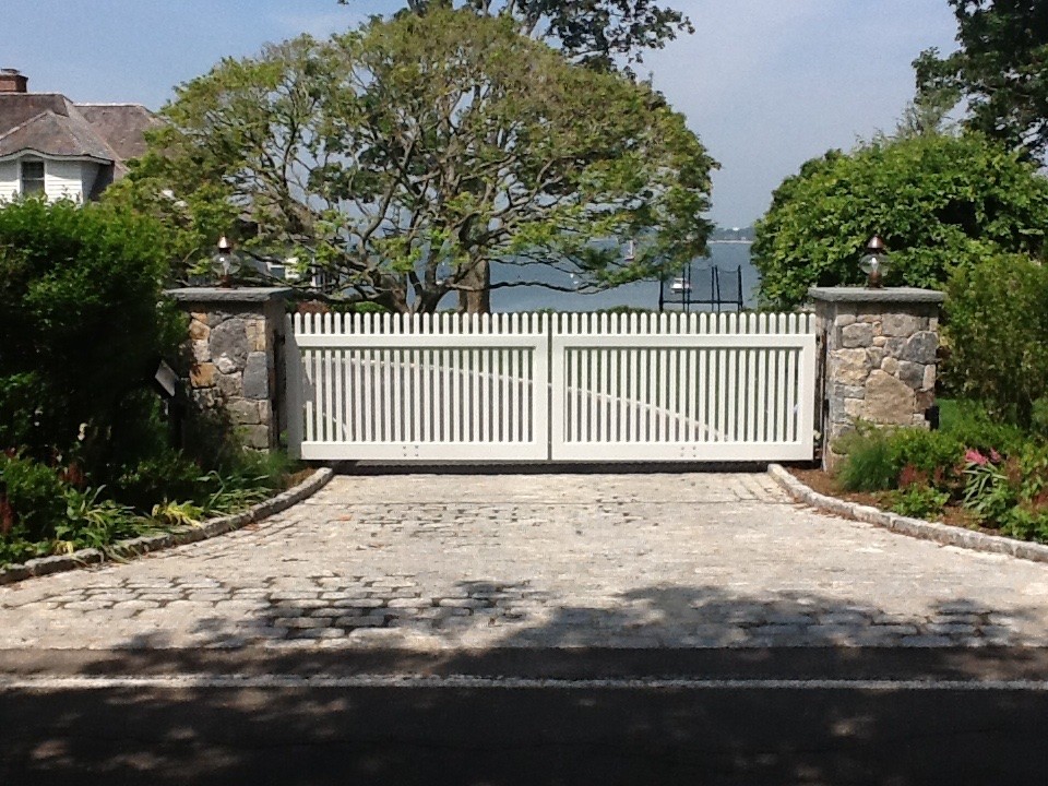 Custom Cedar Driveway Gate - Traditional - Entry - New York - by ...