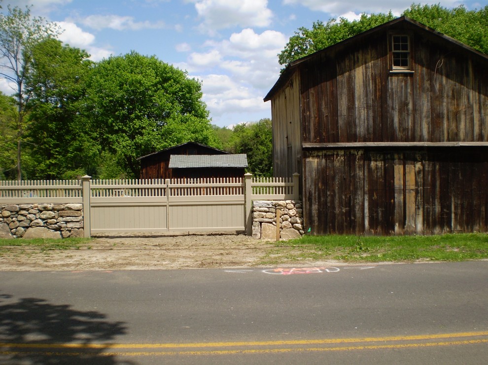 Custom Cedar Driveway Gate - Traditional - Entry - New York - by ...