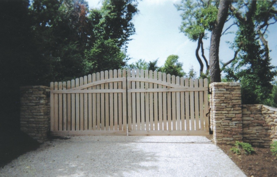 Custom Cedar Driveway Gate - Traditional - Entry - New York - by ...