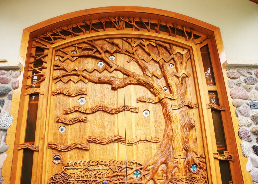 Custom Door - Eclectic - Entrance - Cedar Rapids - by Studio L ...