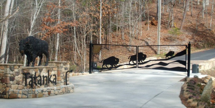 Custom Driveway Gates and Entrance Design - Eclectic - Entry - Other ...