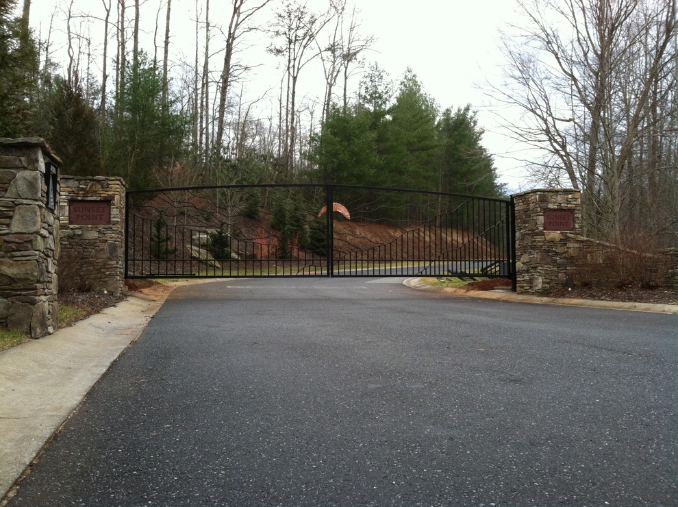 Custom Driveway Gates and Entrance Design - Craftsman - Entry - Other ...