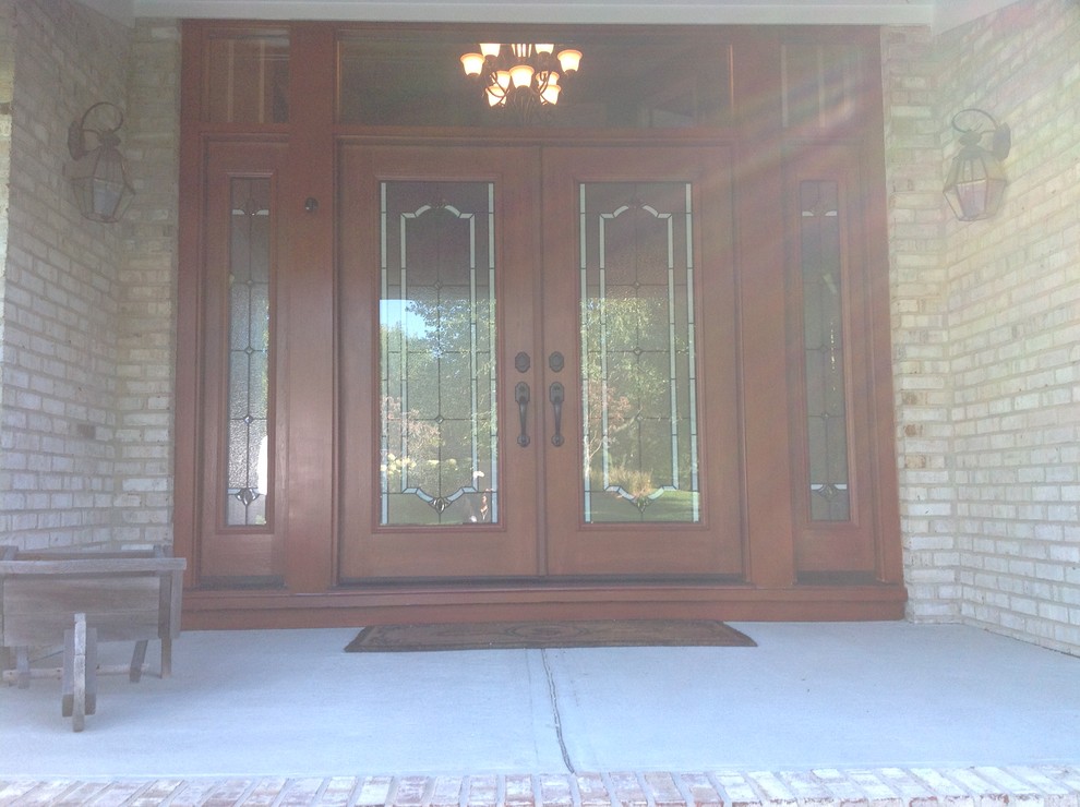 Custom Fiberglass Double Doors, Double Sidelites and Transom ...