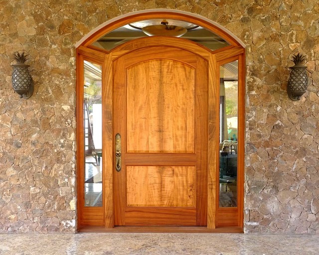 Custom Hawaiian Wood Doors - Contemporary - Entry - Hawaii - by Greg ...