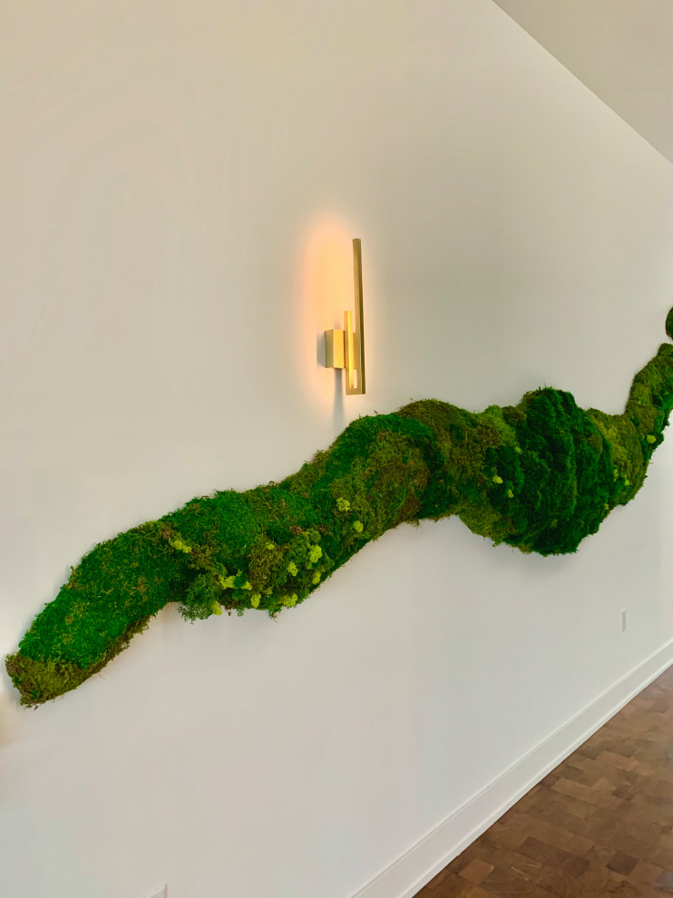 Custom Moss Art Installation Piece - Designed by Buck Wimberly - Modern ...
