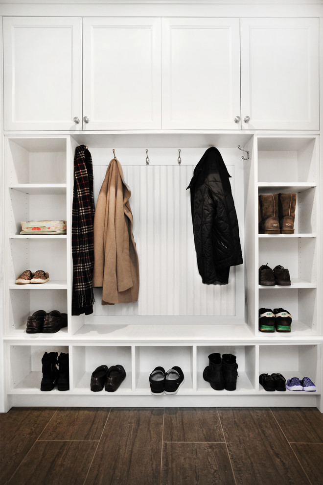Custom Mudroom Storage Center - Contemporary - Entry - New York - by ...