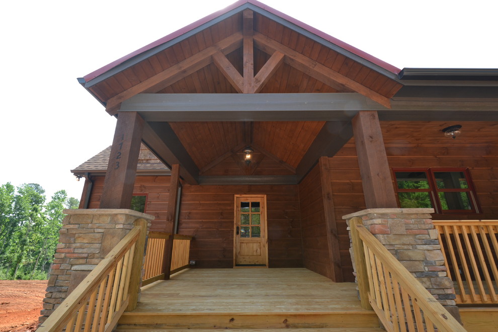 Custom Rustic Hybrid - Rustic - Entry - Raleigh - by User | Houzz