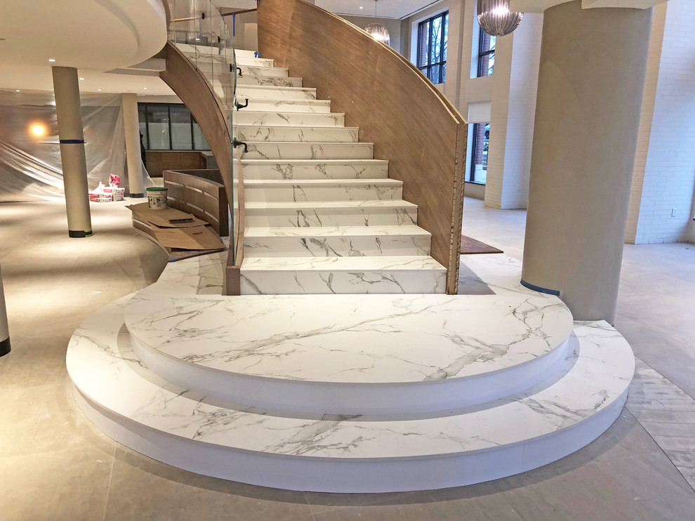 Dekton Staircase - Modern - Staircase - Baltimore - by Jeffress Stone ...