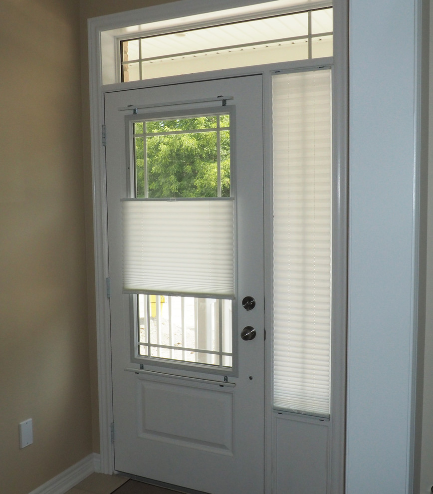 Door Glass and Sidelight Window Coverings - Modern - Entry - Toronto ...