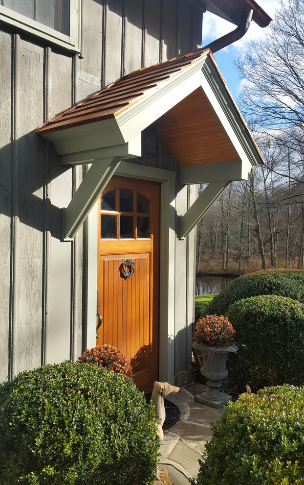 Double Carriage House Addition in Ridgefield, CT - Traditional - Entry ...