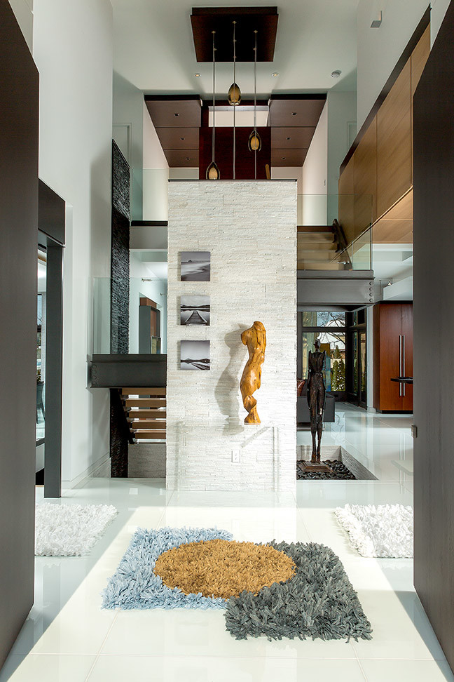 dramatic foyer - Contemporary - Entry - Columbus - by Cirqua Studio | Houzz