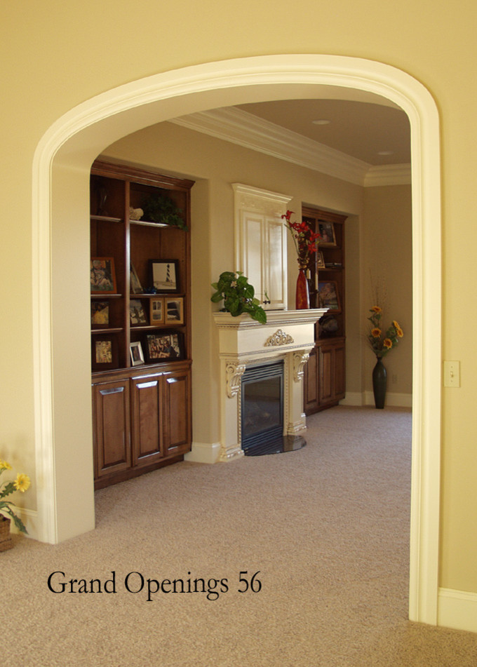 Elliptical Arched Cased Opening Unit - Traditional - Entry - Little ...