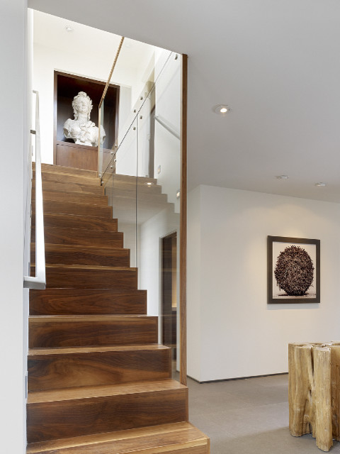 entry and stair with niche - Contemporary - Staircase - San Francisco ...