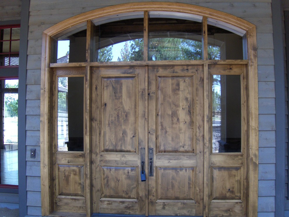 Entry custom doors - Rustic - Entry - Other - by Pacific Wood Works | Houzz