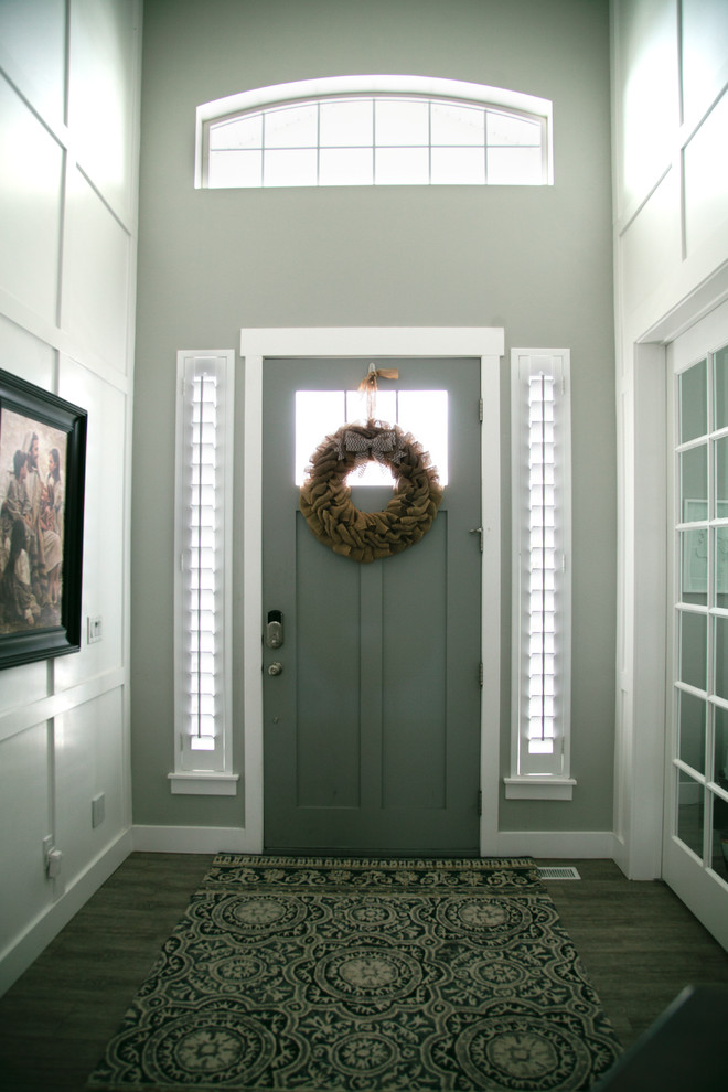Entry Door Sidelight Shutters-Lehi, UT - Traditional - Entry - Salt ...