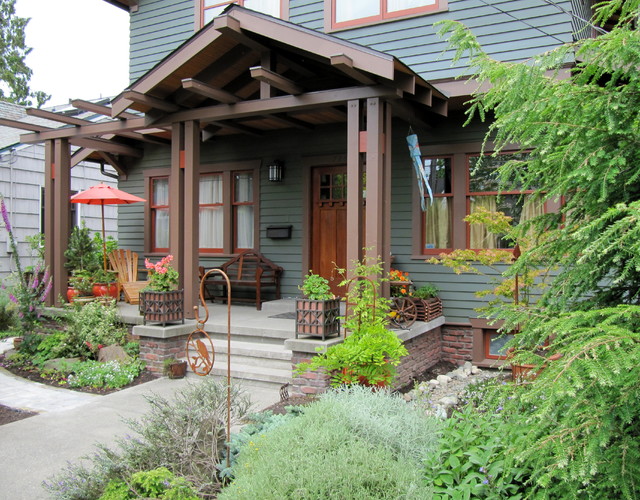Entry porch - Craftsman - Entry - Seattle - by Tim Andersen Architect ...