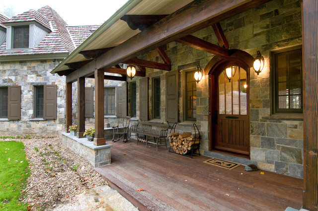 Entry Porch - Traditional - Entrance - Burlington - by VALENTE ...